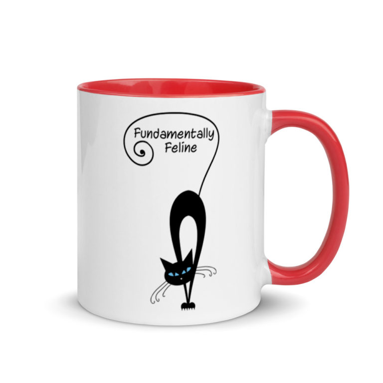 FF Brand Mug with Color Inside - Fundamentally Feline